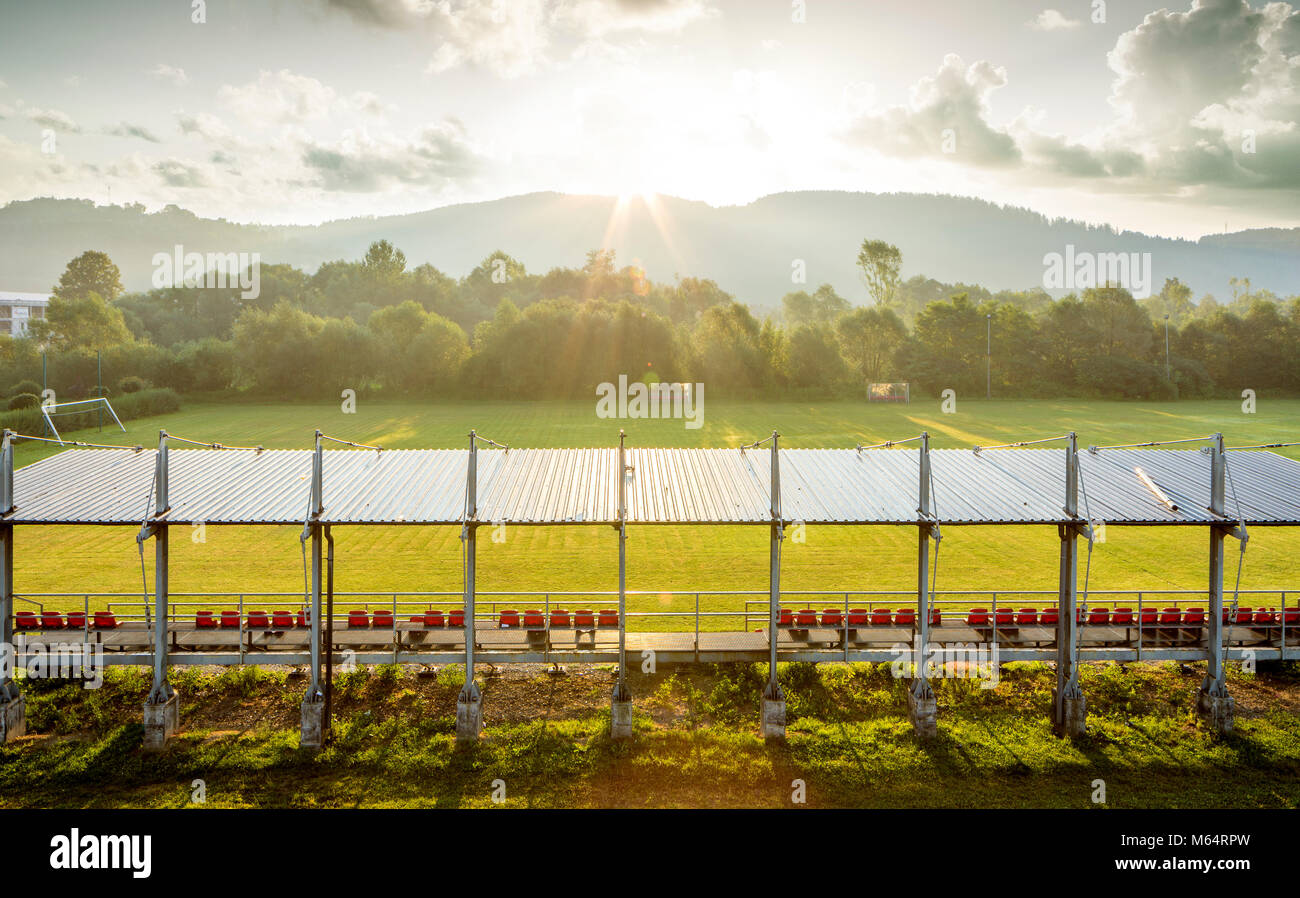 Football pitch in the countryside Stock Photo - Alamy