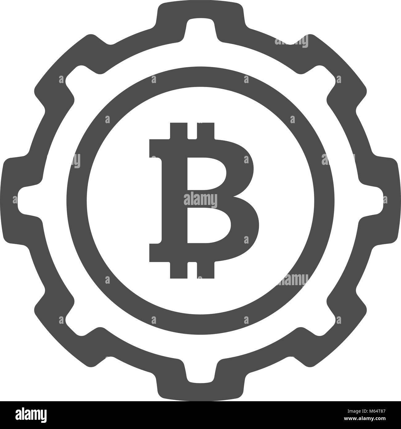 Bitcoin Mining Icon Stock Vector Image & Art - Alamy