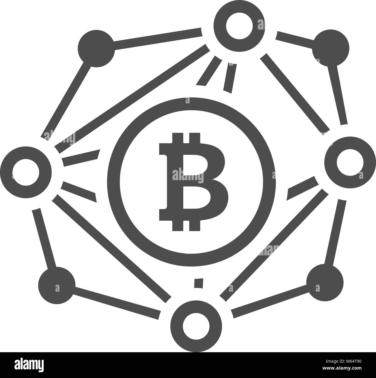 Blockchain Network Icon Stock Vector Image & Art - Alamy