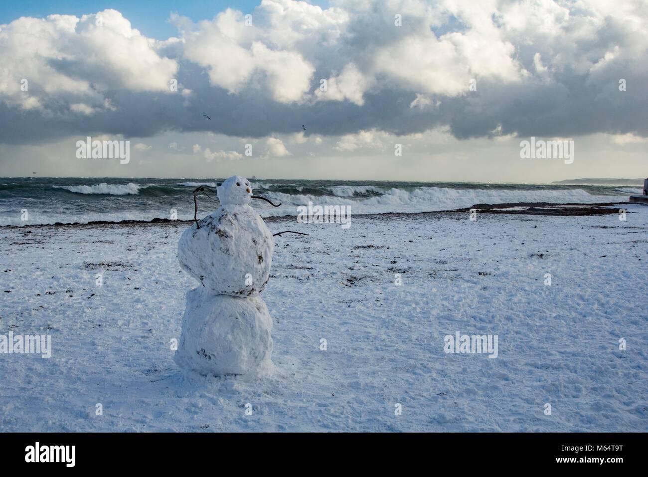 Rare snowfall hits cornwall hi-res stock photography and images - Alamy
