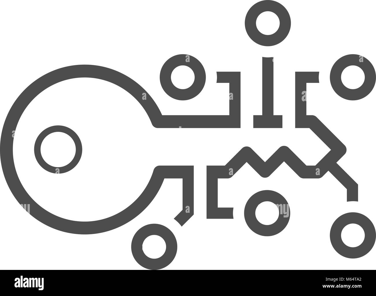Encryption Key Icon Stock Vector Image & Art - Alamy