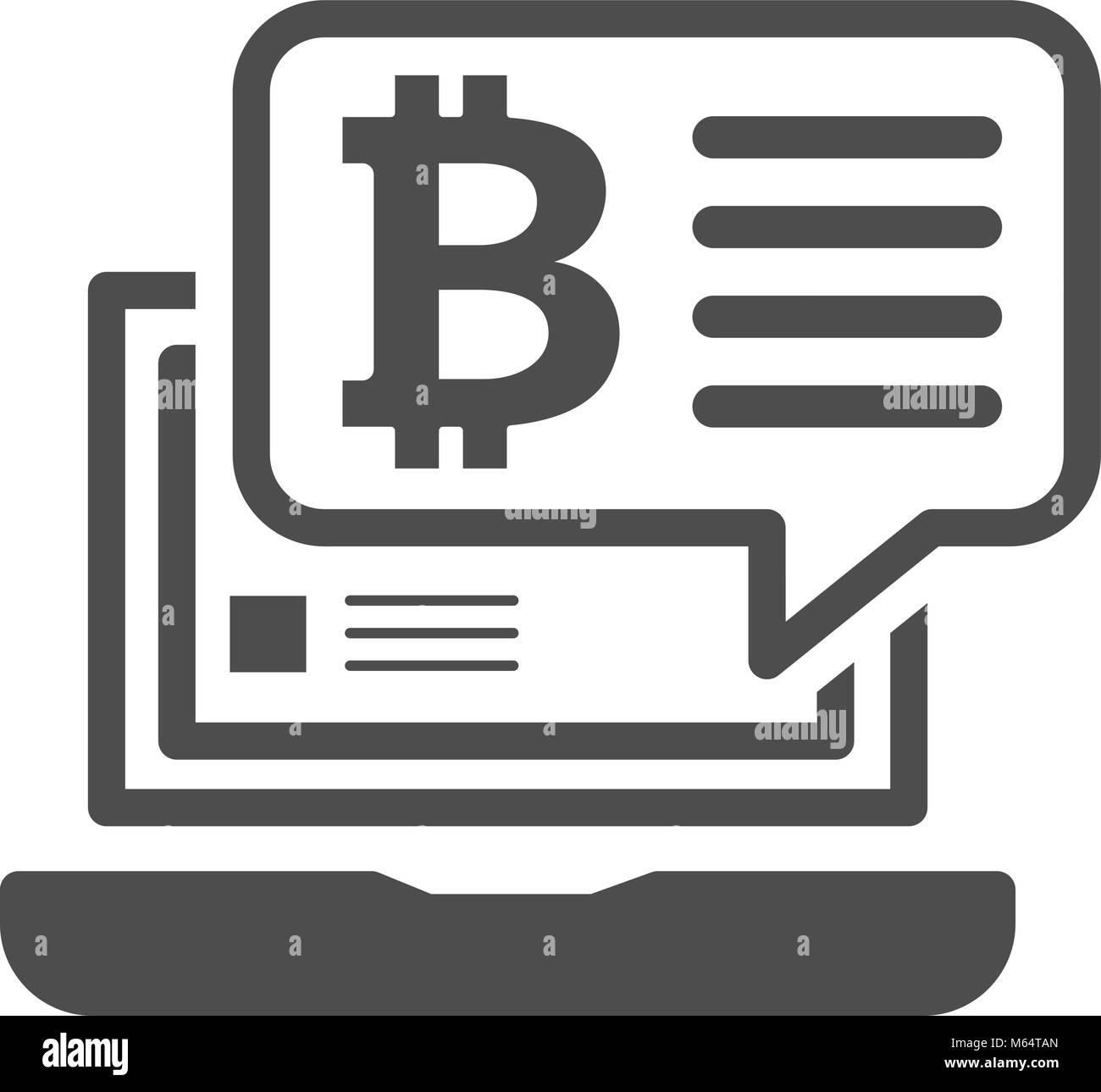 Bitcoin chat icon hi-res stock photography and images - Alamy