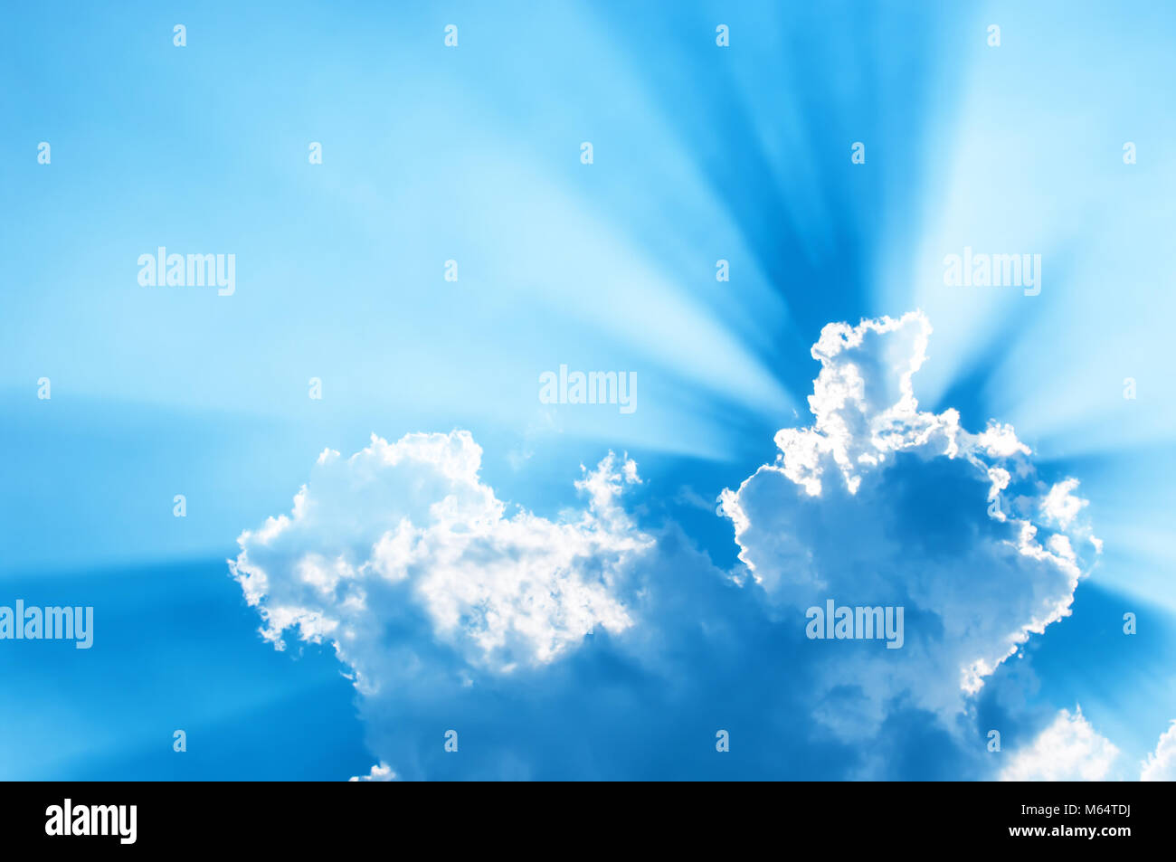 Cloudy blue sky Stock Photo - Alamy