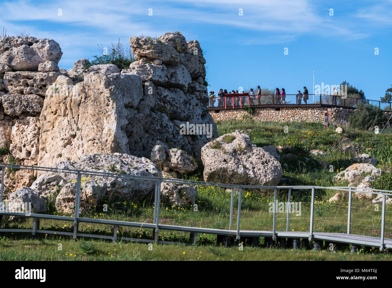 it-Tempji tal-Ġgantija (it-Tempji tal-Ggantija), Gozo, Malta, Europe ...
