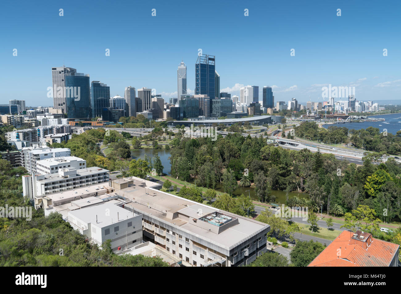 Skyline of downtown Perth, capital of Western Australia Stock Photo - Alamy