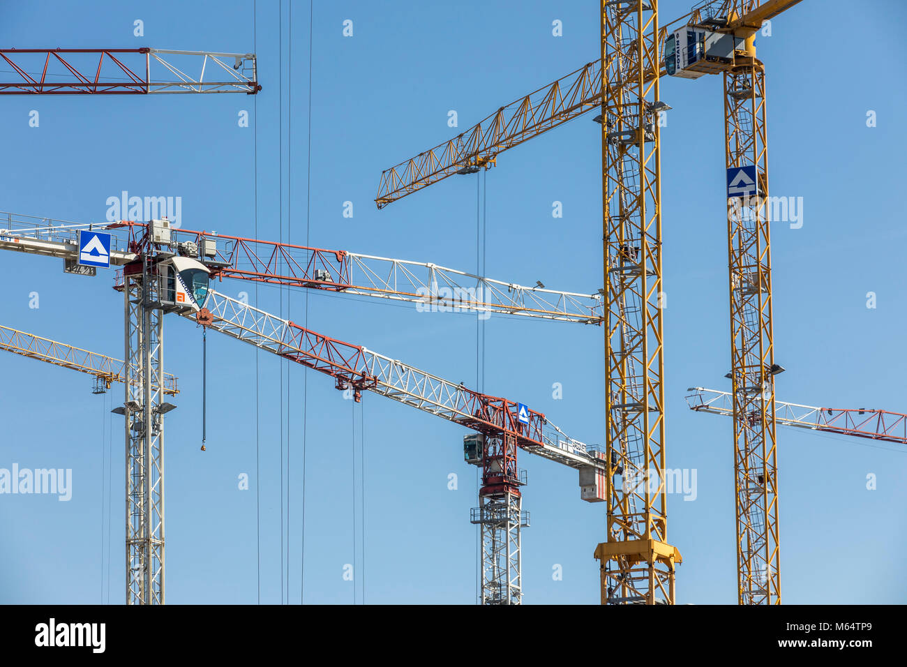 Construction site, construction crane, construction work Stock Photo ...