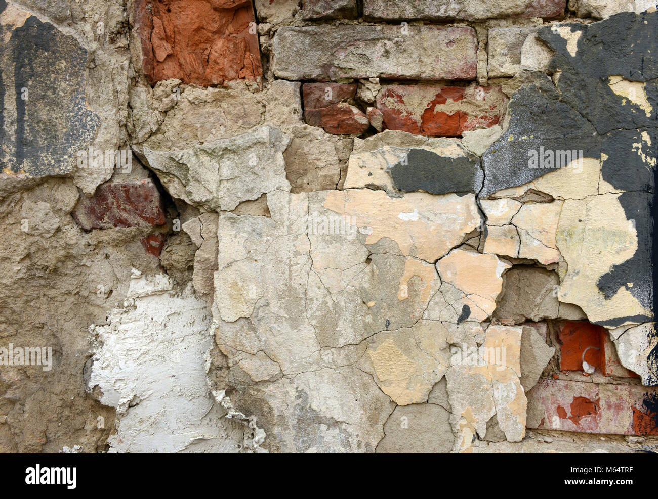 Ancient wall, background, texture, plaster, shabby paint, old cement ...