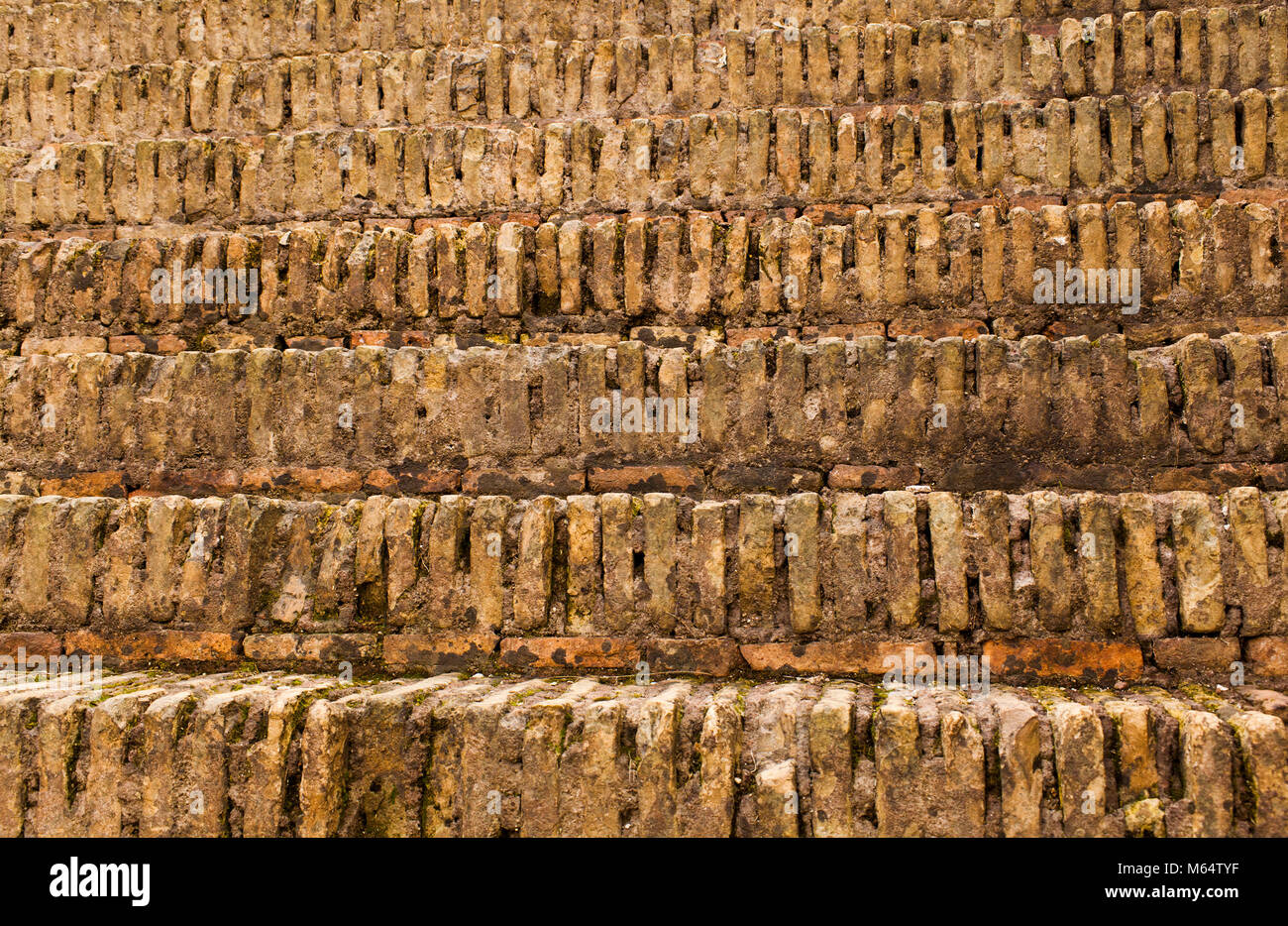 ancient steps of roman stage of theatre or colliseum made of stone ...