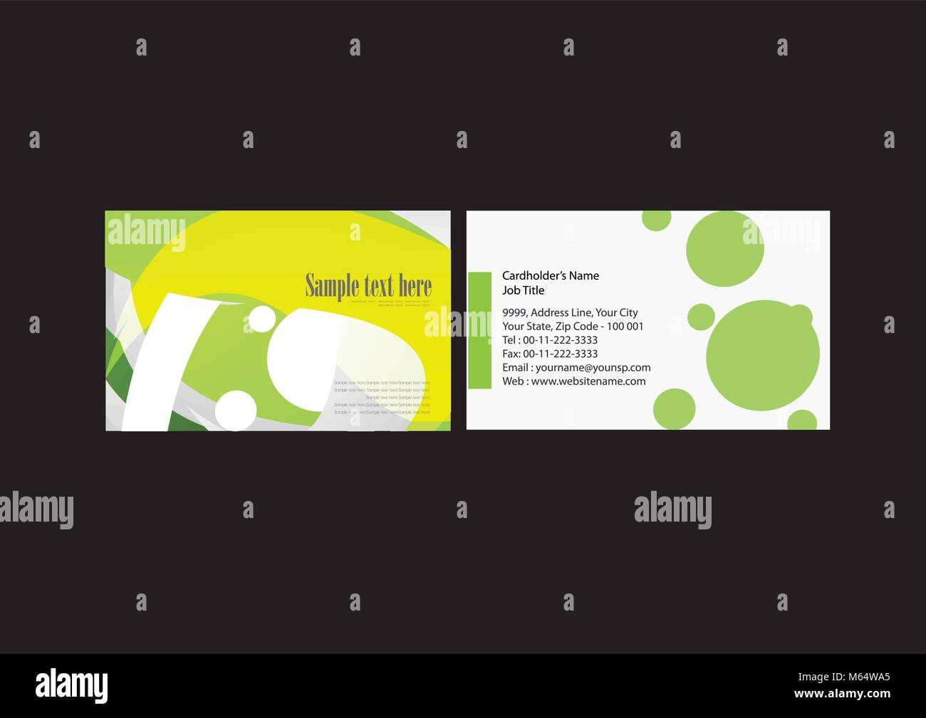 abstract business name card Stock Vector Image & Art - Alamy