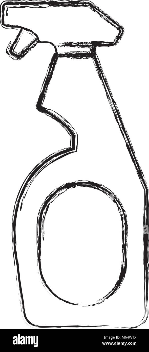 Cleaning table spray woman Stock Vector Images - Alamy