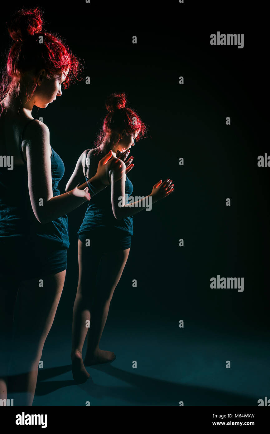 Dancer with Red Hair Stock Photo - Alamy