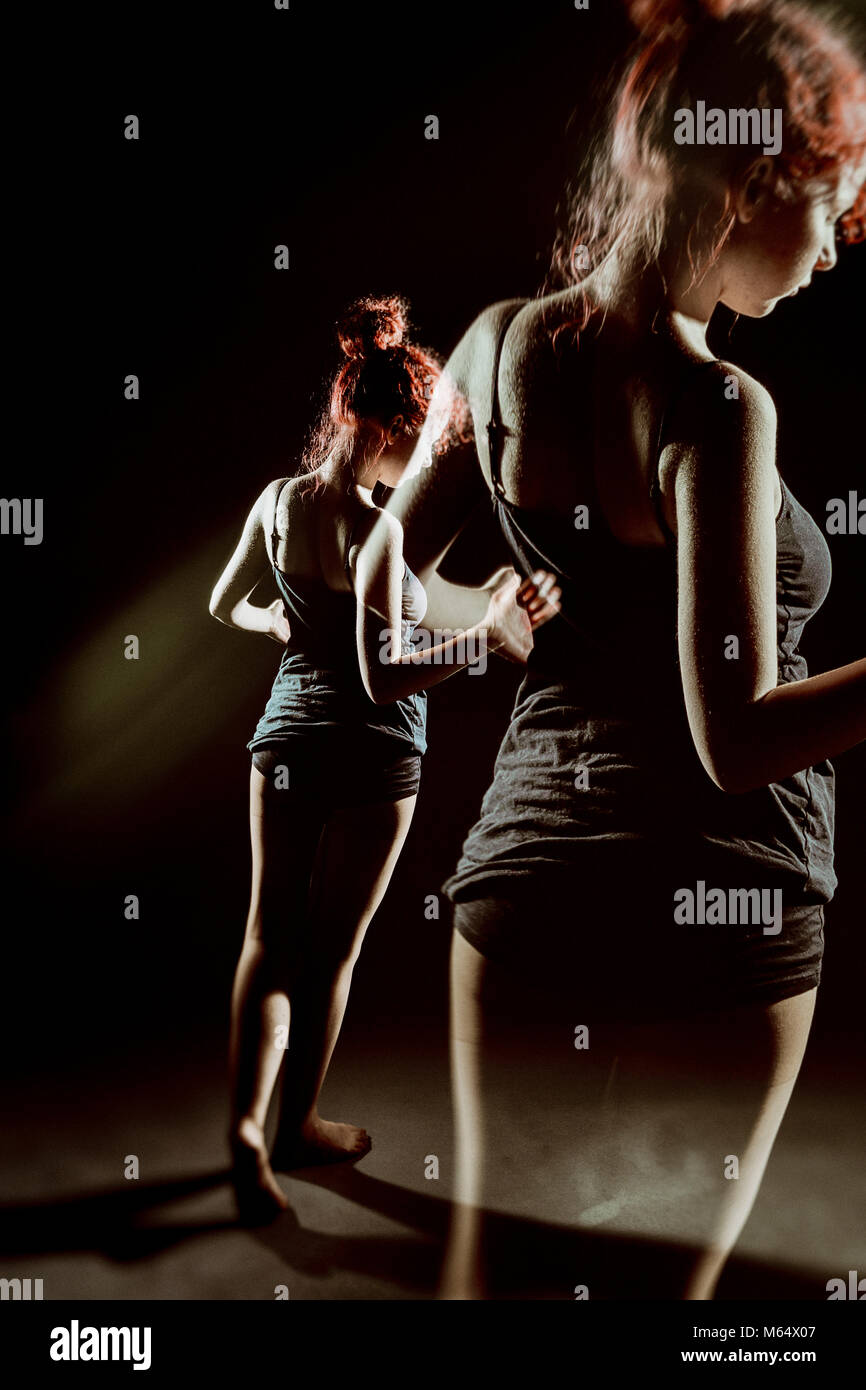 Dancer with Red Hair Stock Photo - Alamy