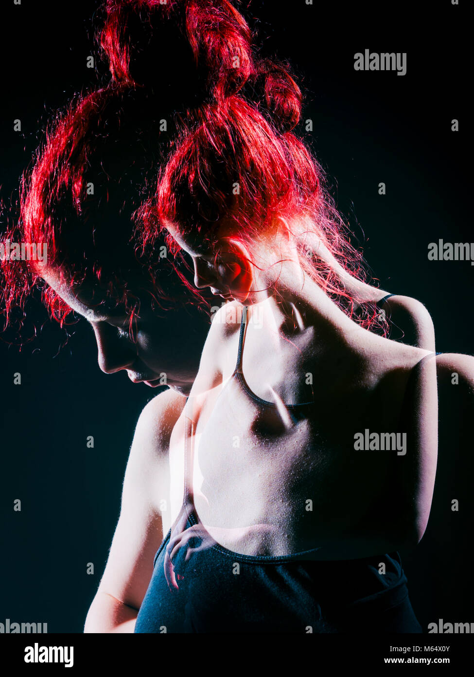 Dancer with Red Hair Stock Photo - Alamy