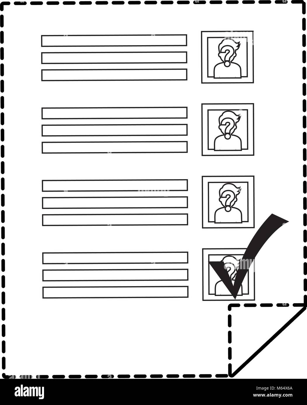 ballot paper icon Stock Vector Image & Art - Alamy