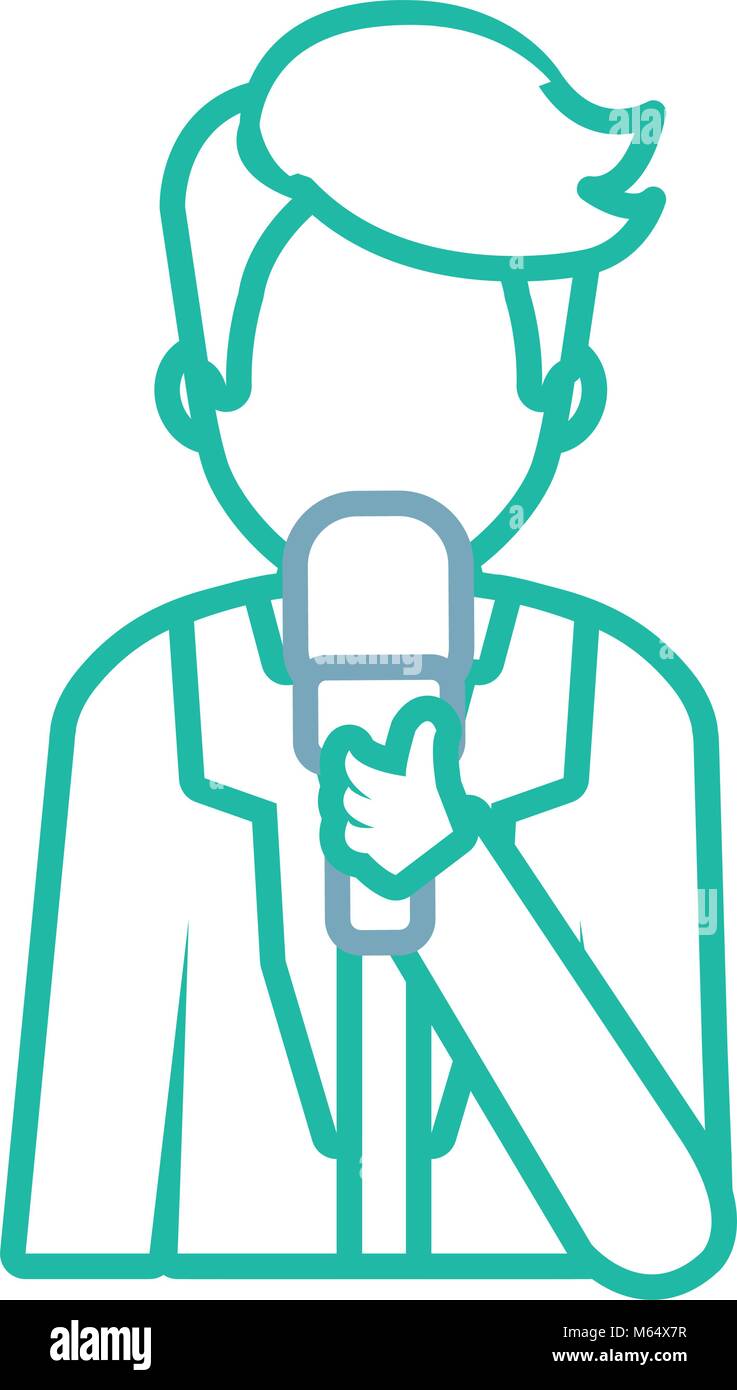 Journalist Man icon Stock Vector Image & Art - Alamy