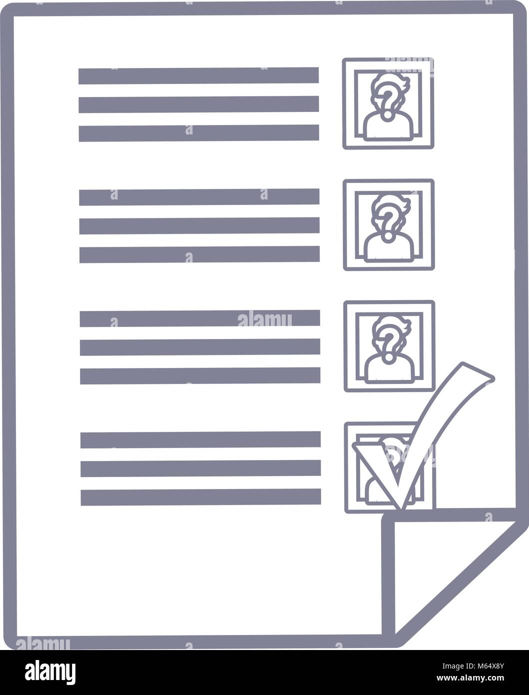 ballot paper icon Stock Vector Image & Art - Alamy