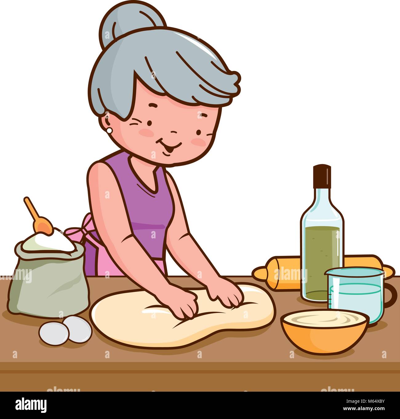 Pastry chef woman in Stock Vector Images - Alamy