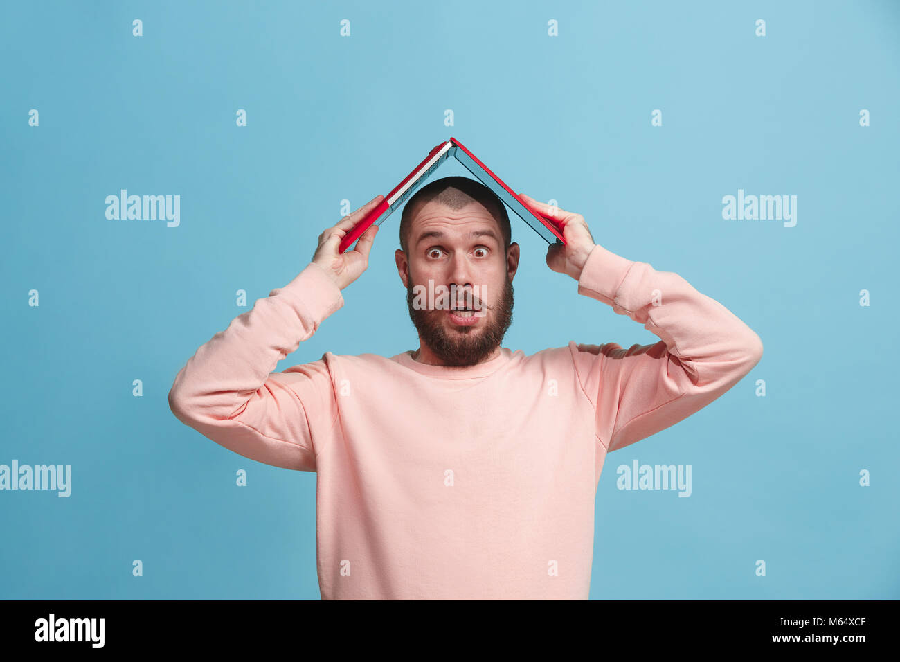 Laptop on head hi-res stock photography and images - Alamy