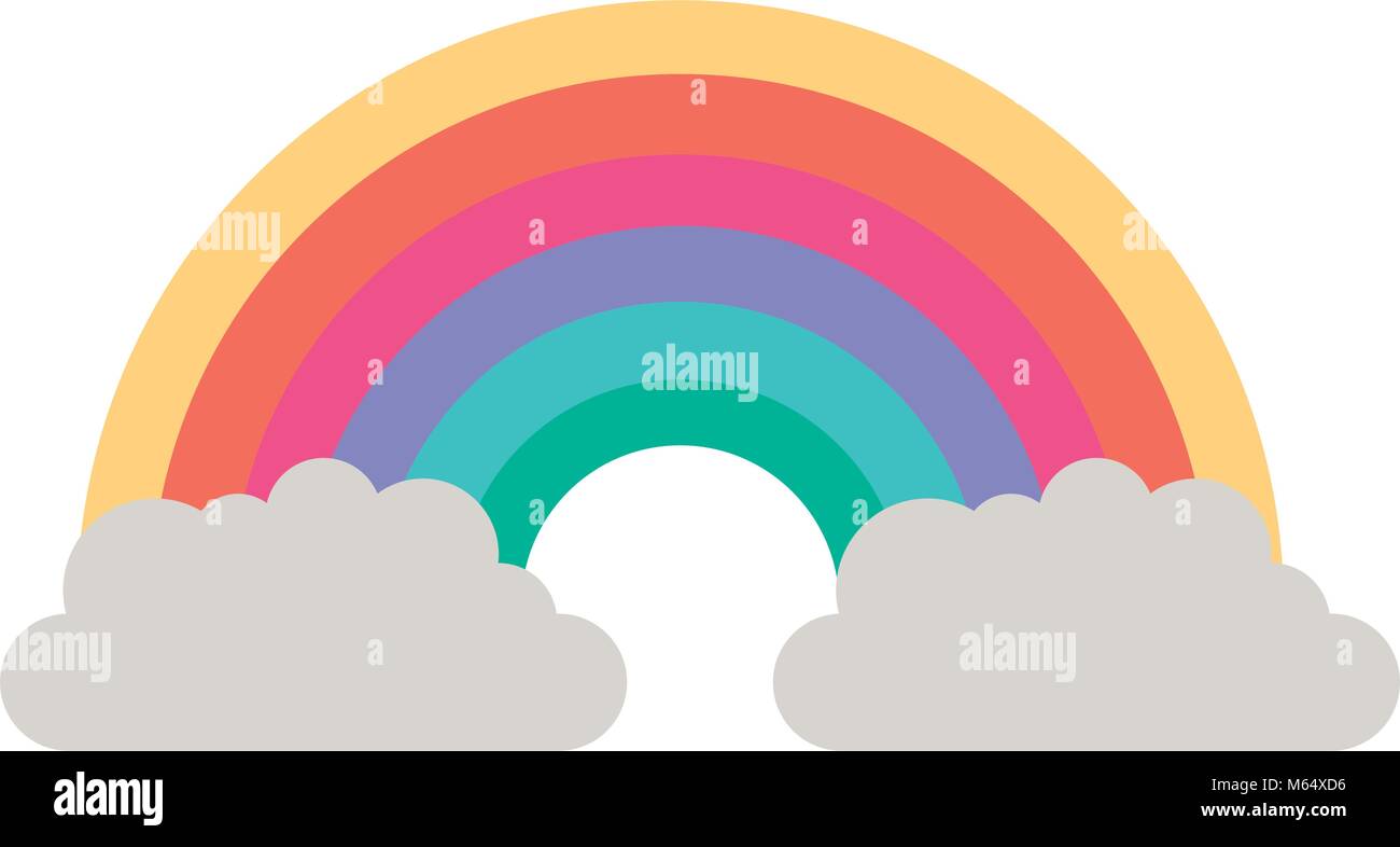 cute rainbow isolated icon Stock Vector Image & Art - Alamy