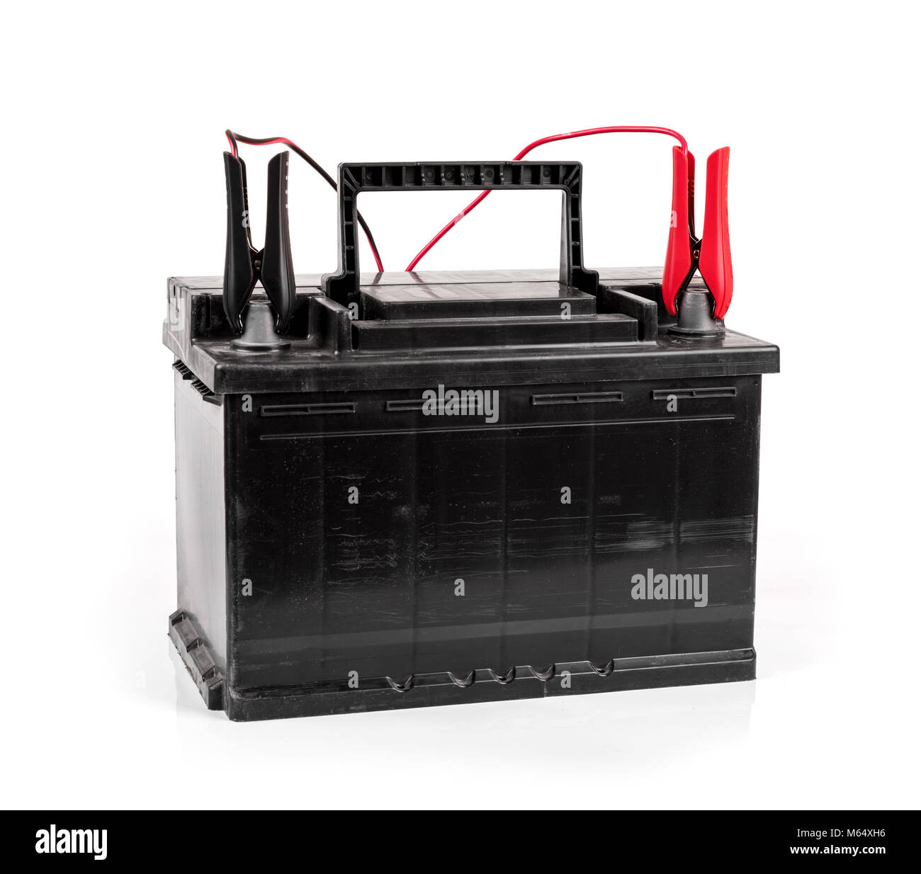 car battery charging isolated on white background Stock Photo - Alamy