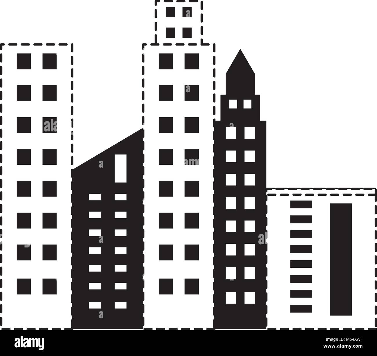 city buildings icon image Stock Vector Image & Art - Alamy