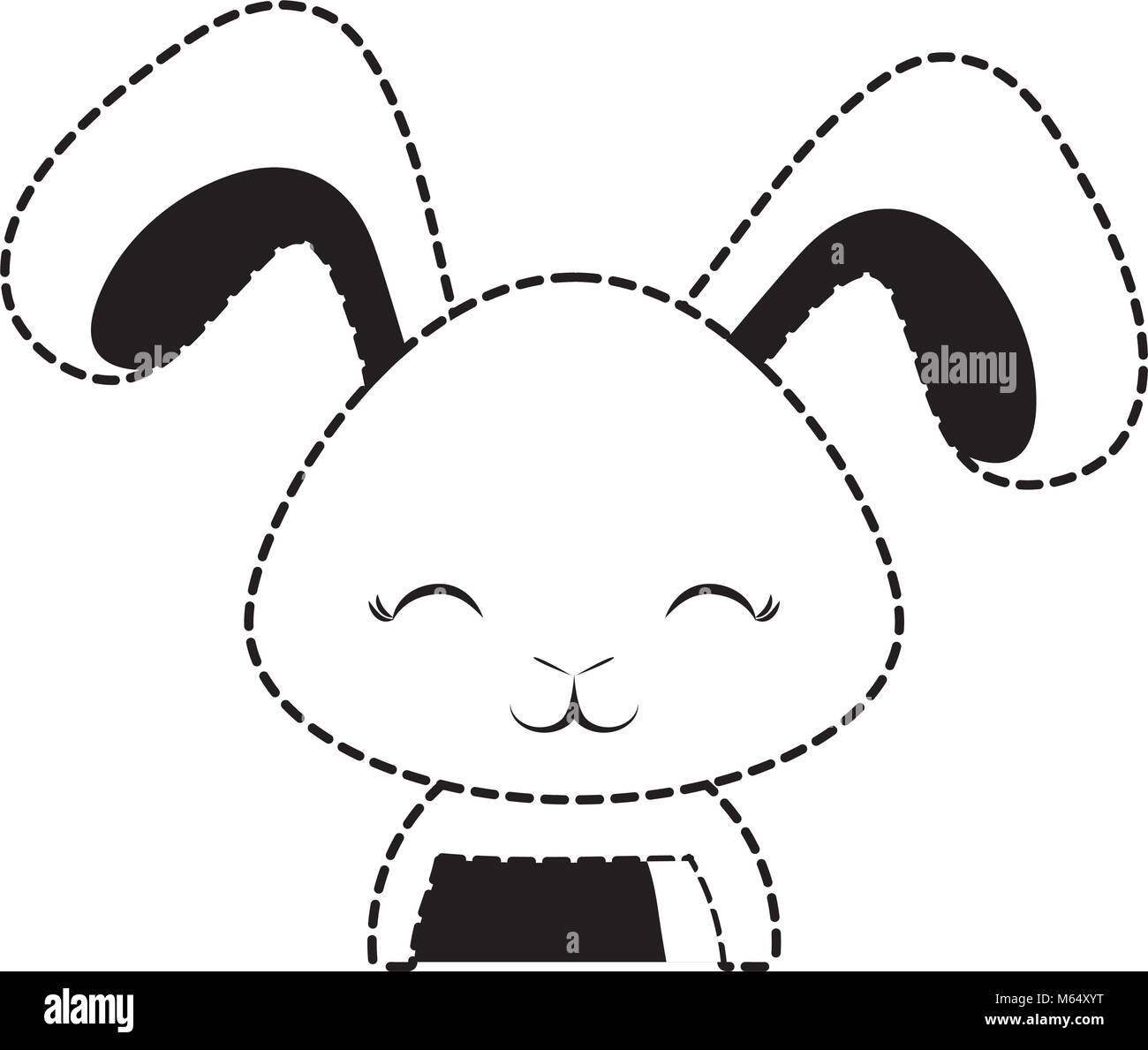 Cute rabbit icon Stock Vector Image & Art - Alamy