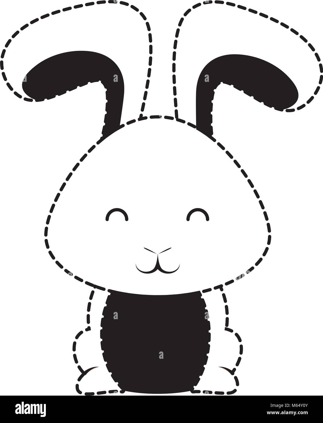 Cute rabbit icon Stock Vector Image & Art - Alamy