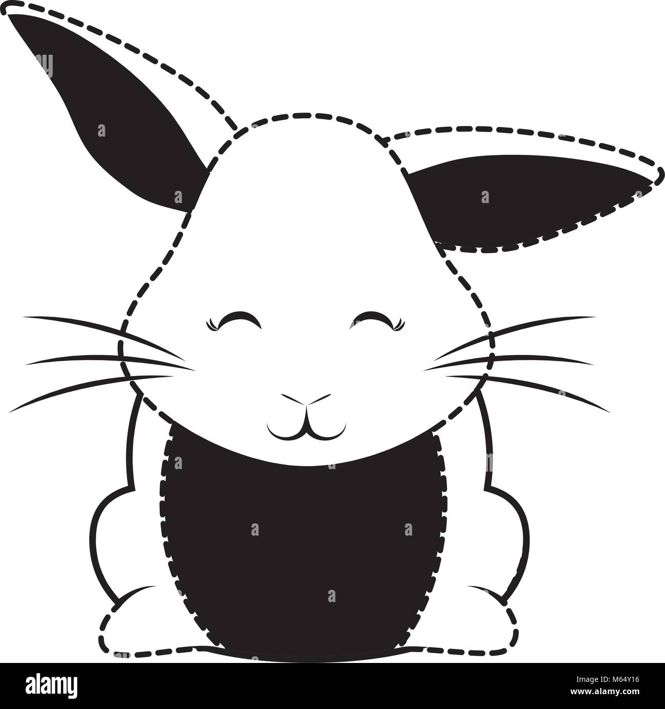 Cute rabbit icon Stock Vector Image & Art - Alamy