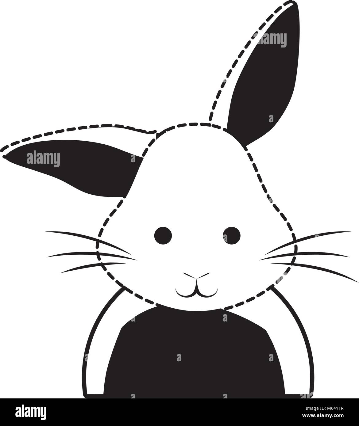 Cute rabbit icon Stock Vector Image & Art - Alamy