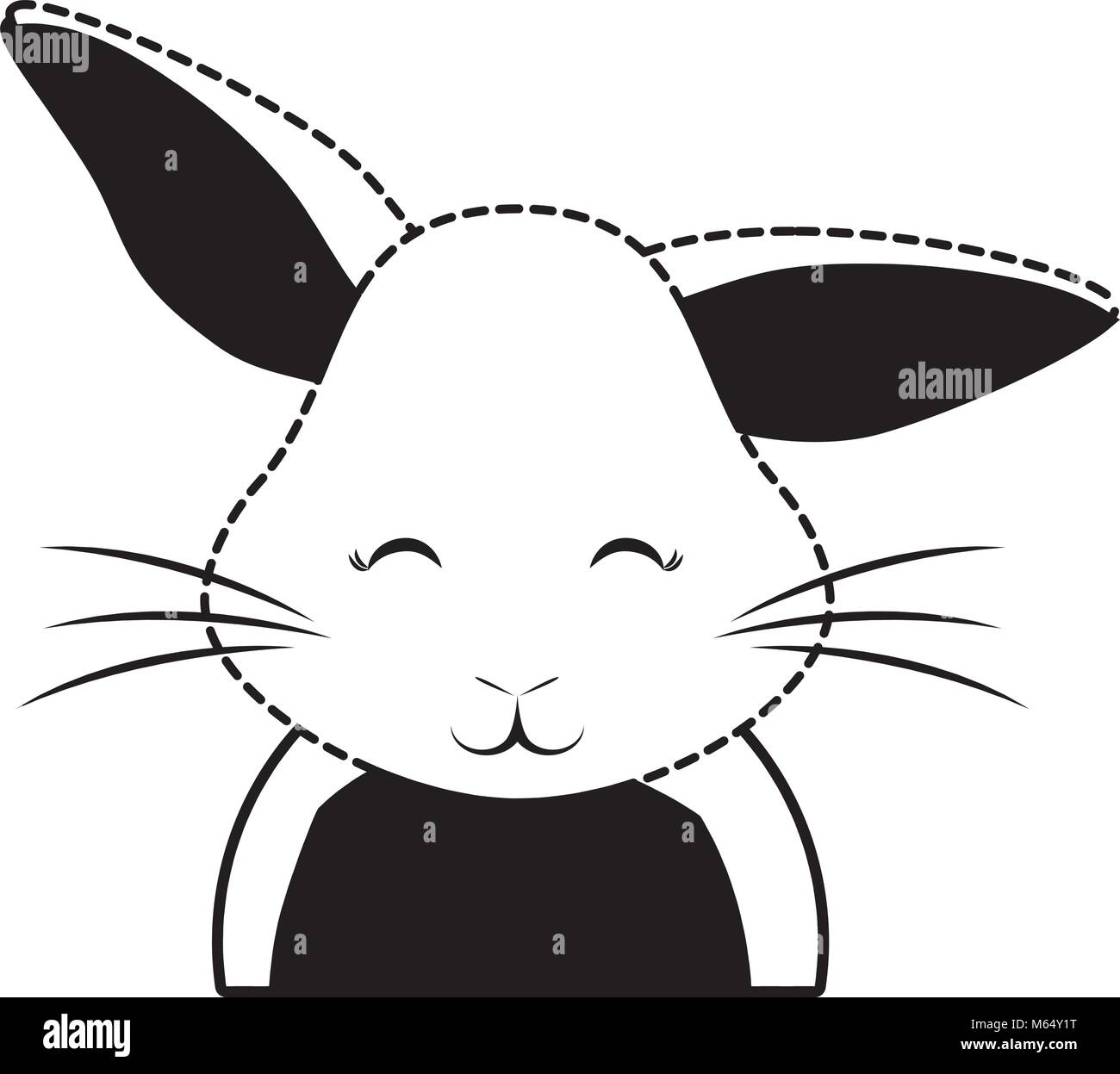Cute rabbit icon Stock Vector Image & Art - Alamy