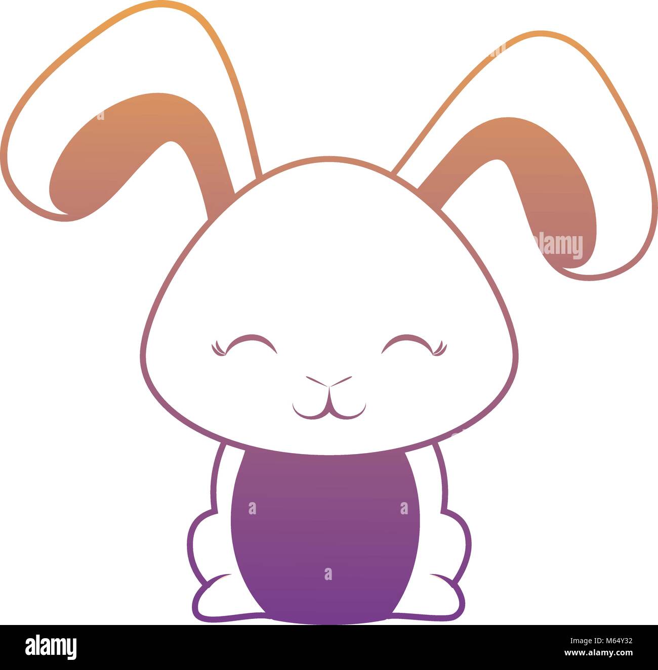 Cute rabbit icon Stock Vector Image & Art - Alamy