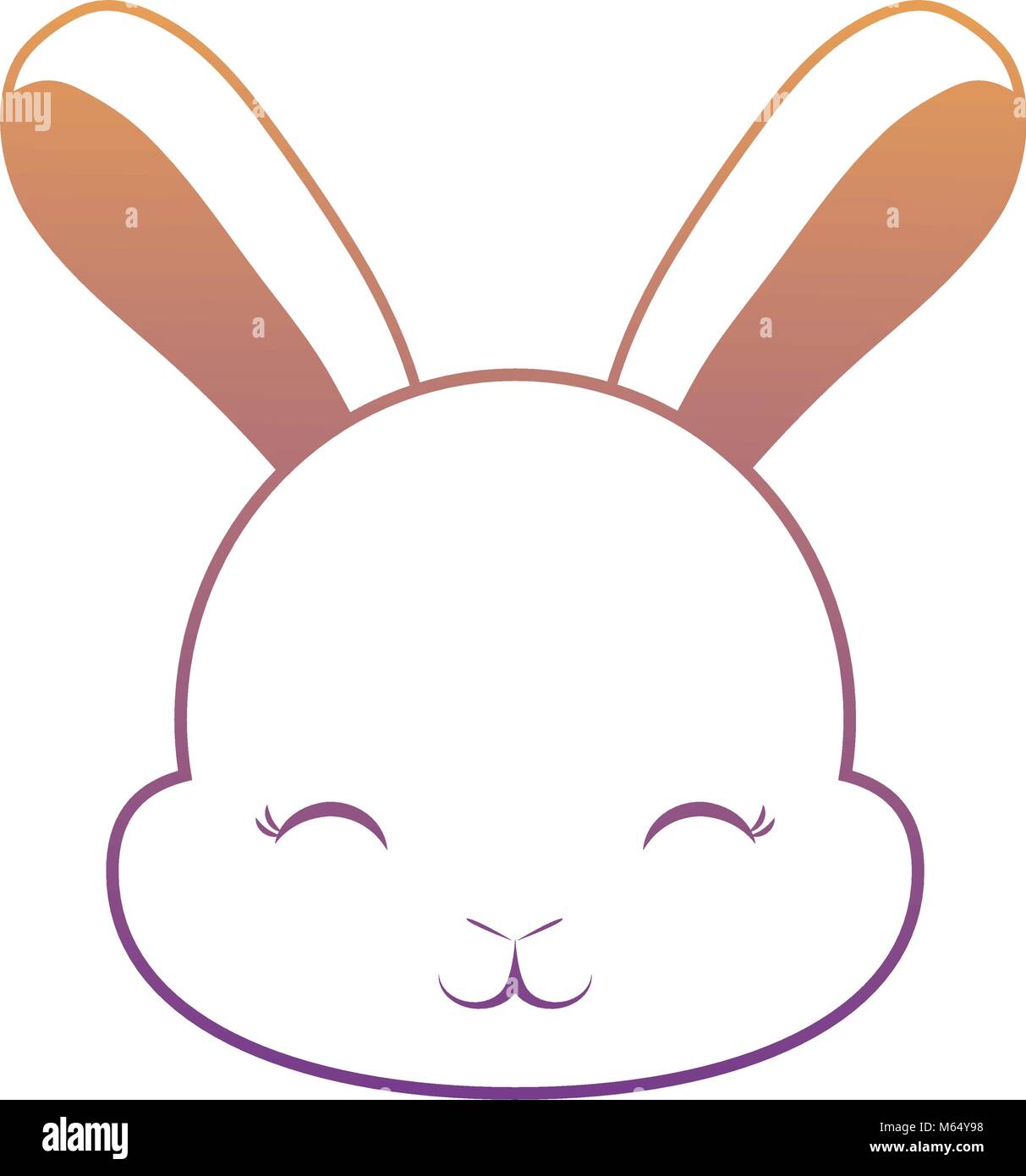 Cute rabbit icon Stock Vector Image & Art - Alamy