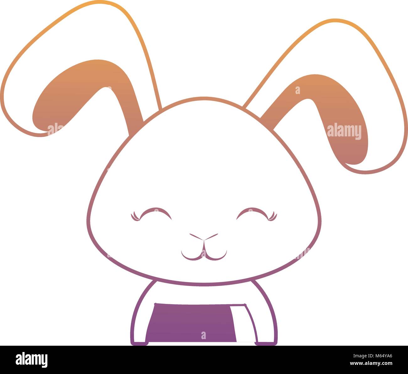Cute rabbit icon Stock Vector Image & Art - Alamy