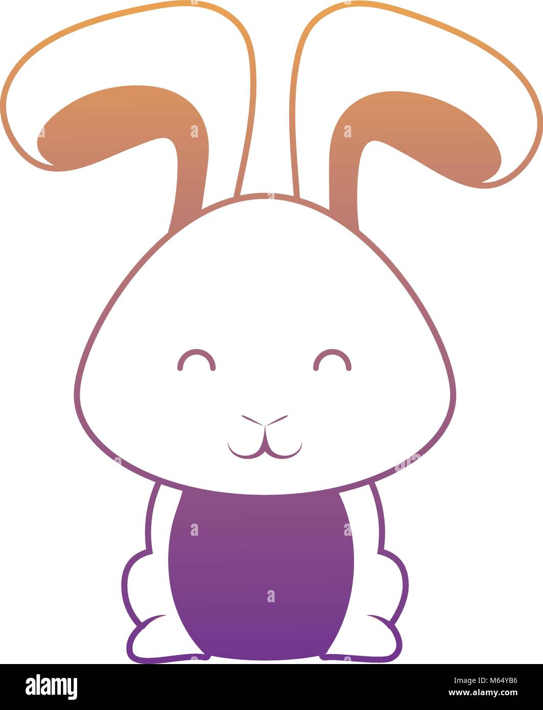 Cute rabbit icon Stock Vector Image & Art - Alamy