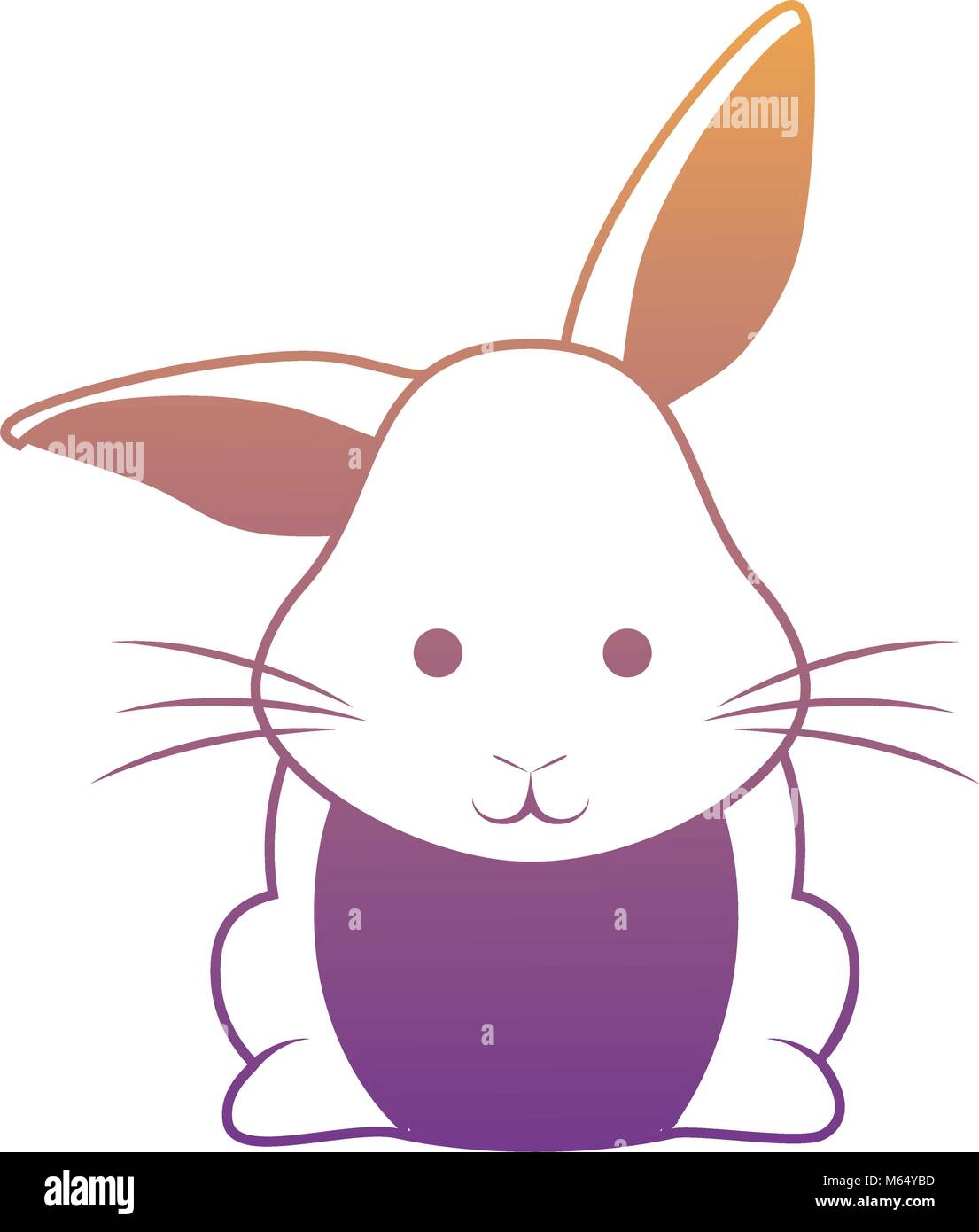 Cute rabbit icon Stock Vector Image & Art - Alamy