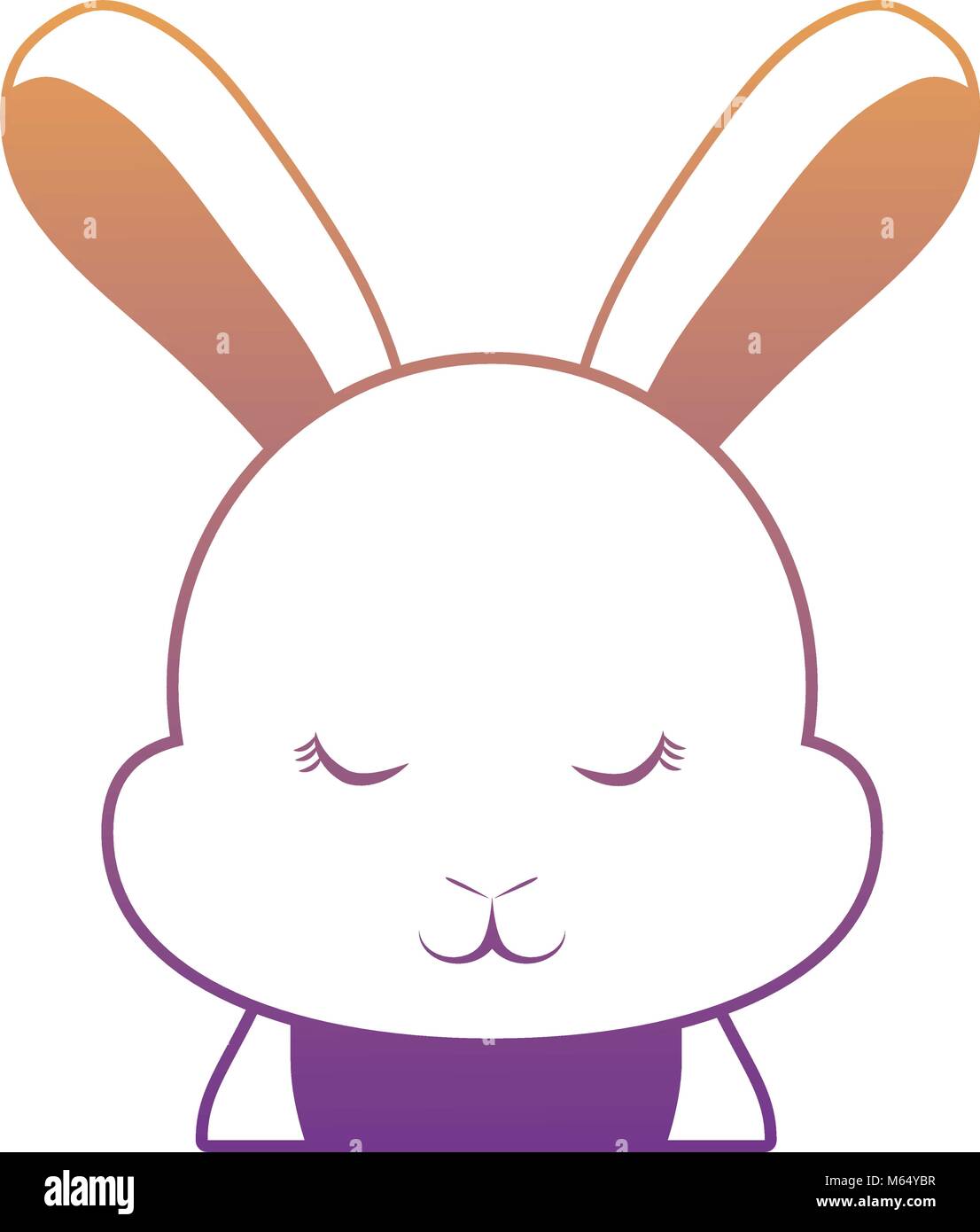 Cute rabbit icon Stock Vector Image & Art - Alamy