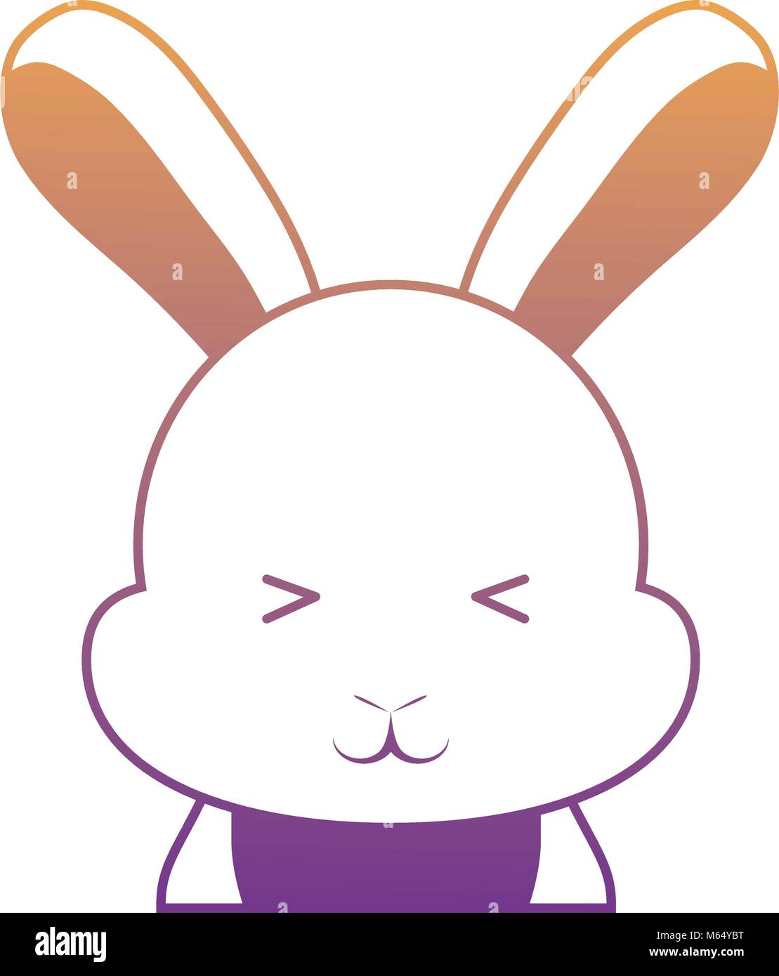 Cute rabbit icon Stock Vector Image & Art - Alamy