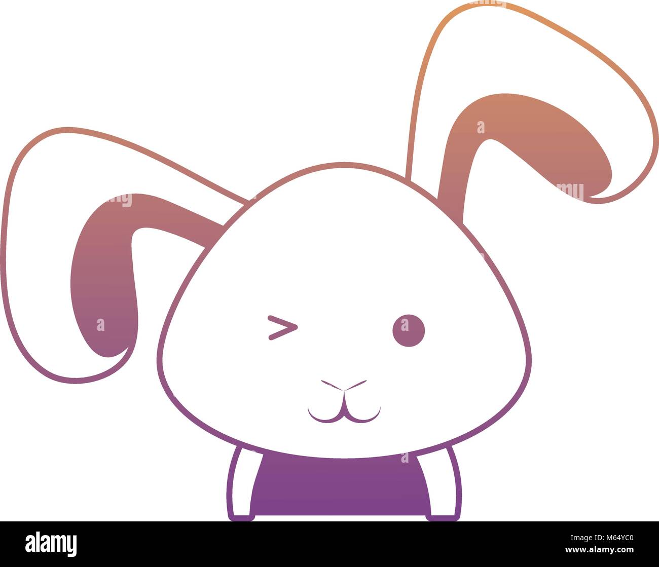 Cute rabbit icon Stock Vector Image & Art - Alamy