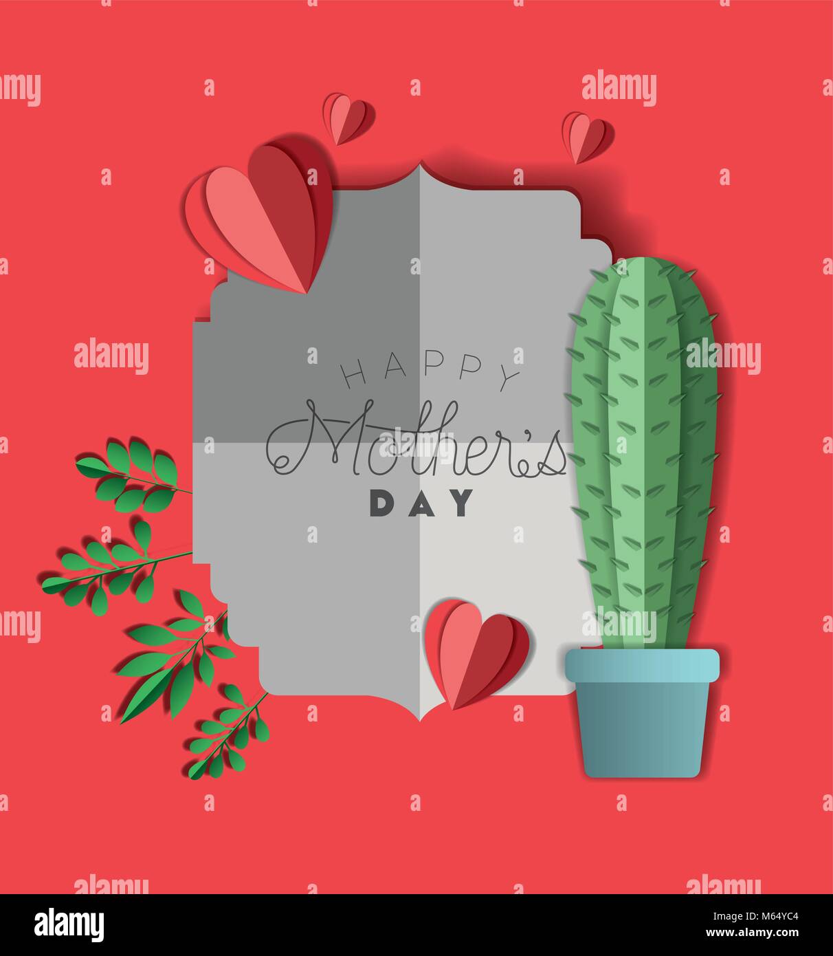 Mama cactus Stock Vector Images - Alamy