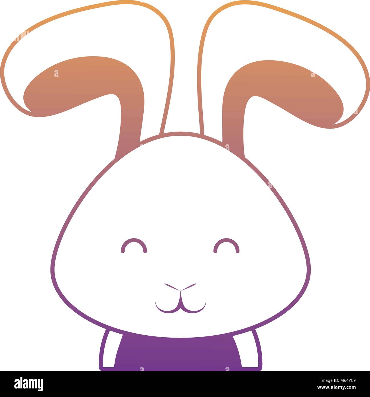 Cute rabbit icon Stock Vector Image & Art - Alamy