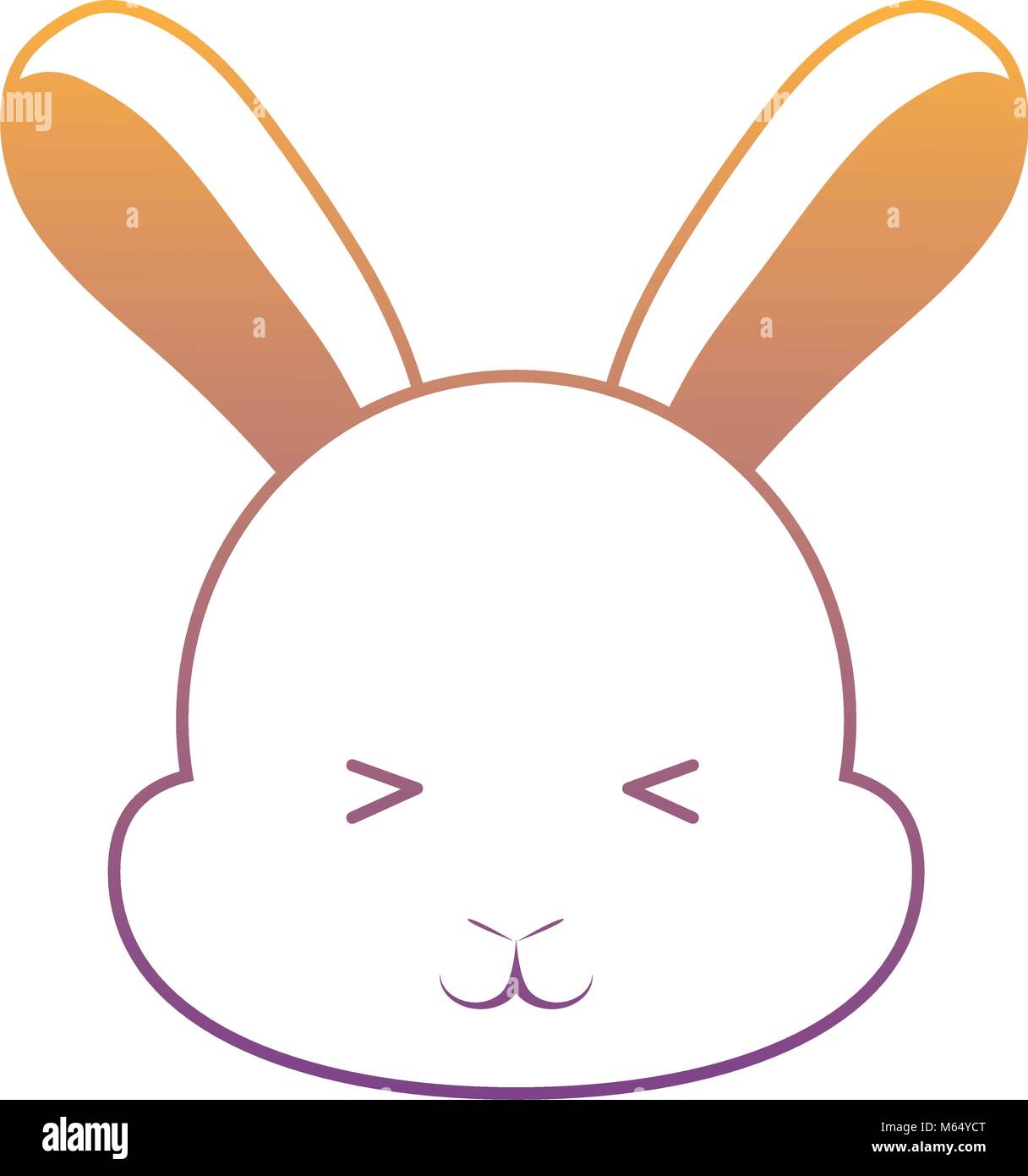Cute rabbit icon Stock Vector Image & Art - Alamy