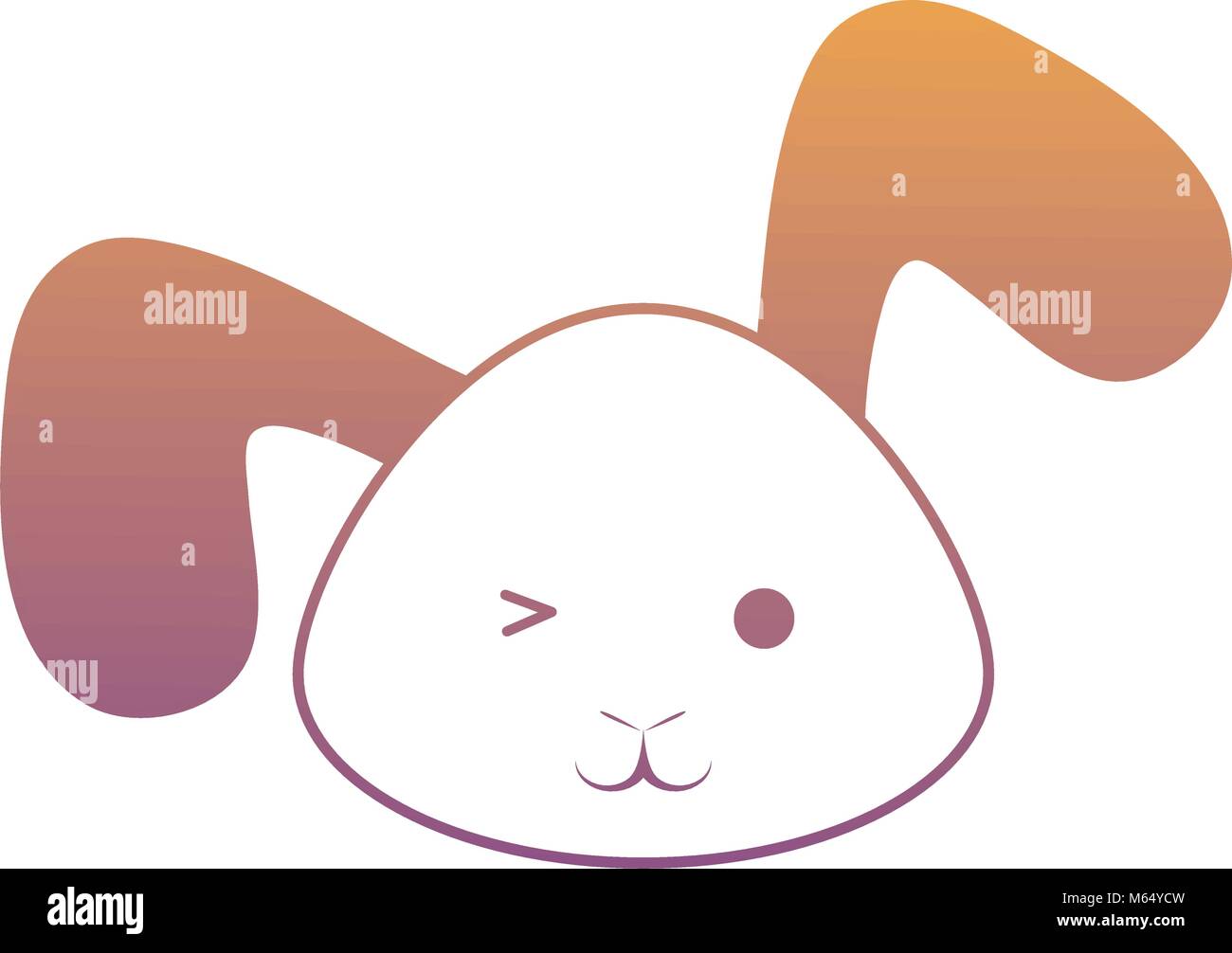 Cute rabbit icon Stock Vector Image & Art - Alamy