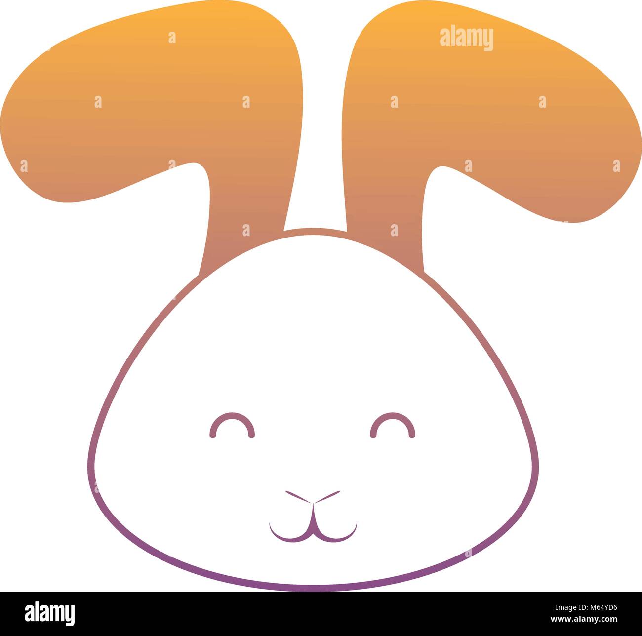 Cute rabbit icon Stock Vector Image & Art - Alamy