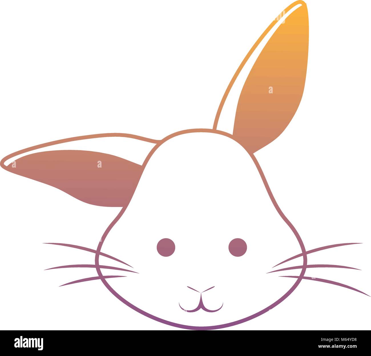 Cute rabbit icon Stock Vector Image & Art - Alamy