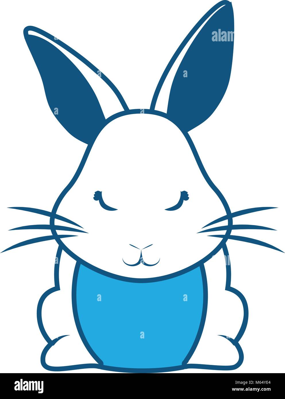 Cute rabbit icon Stock Vector Image & Art - Alamy
