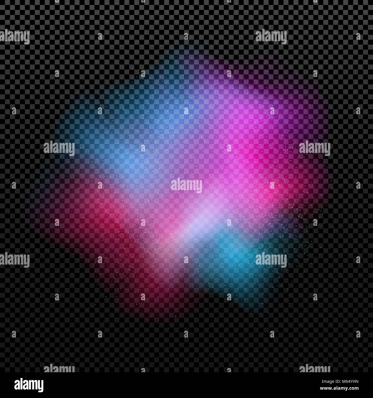Explosion of colors is isolated on a transparent background. Pink blue ...