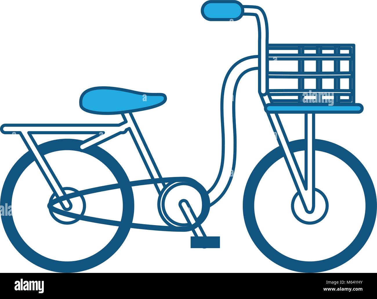 Classic bicycle basket icon Stock Vector Images - Alamy