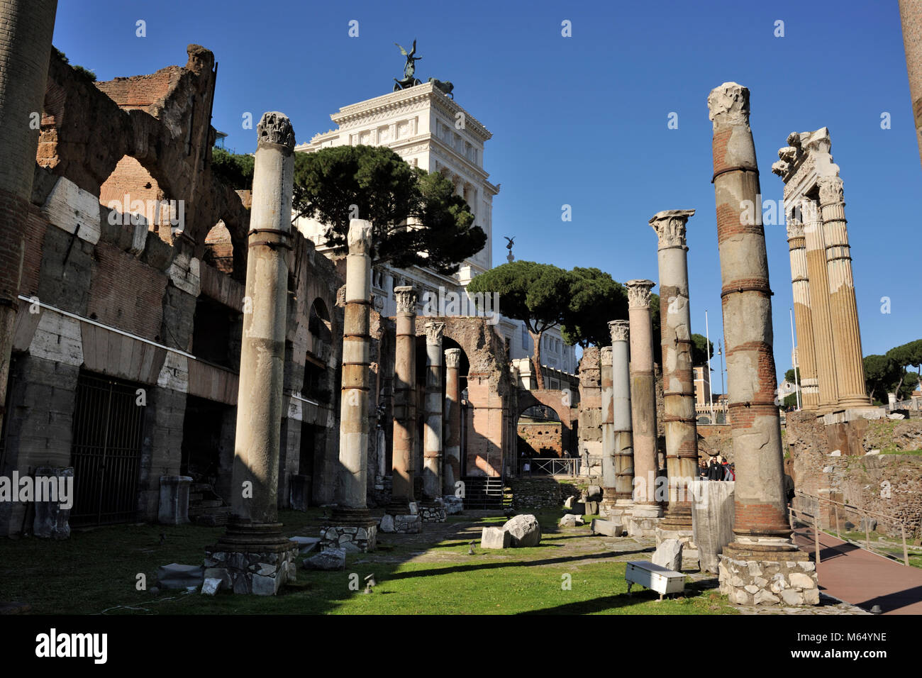 Italy, Rome, Forum of Caesar, southwest portico Stock Photo - Alamy