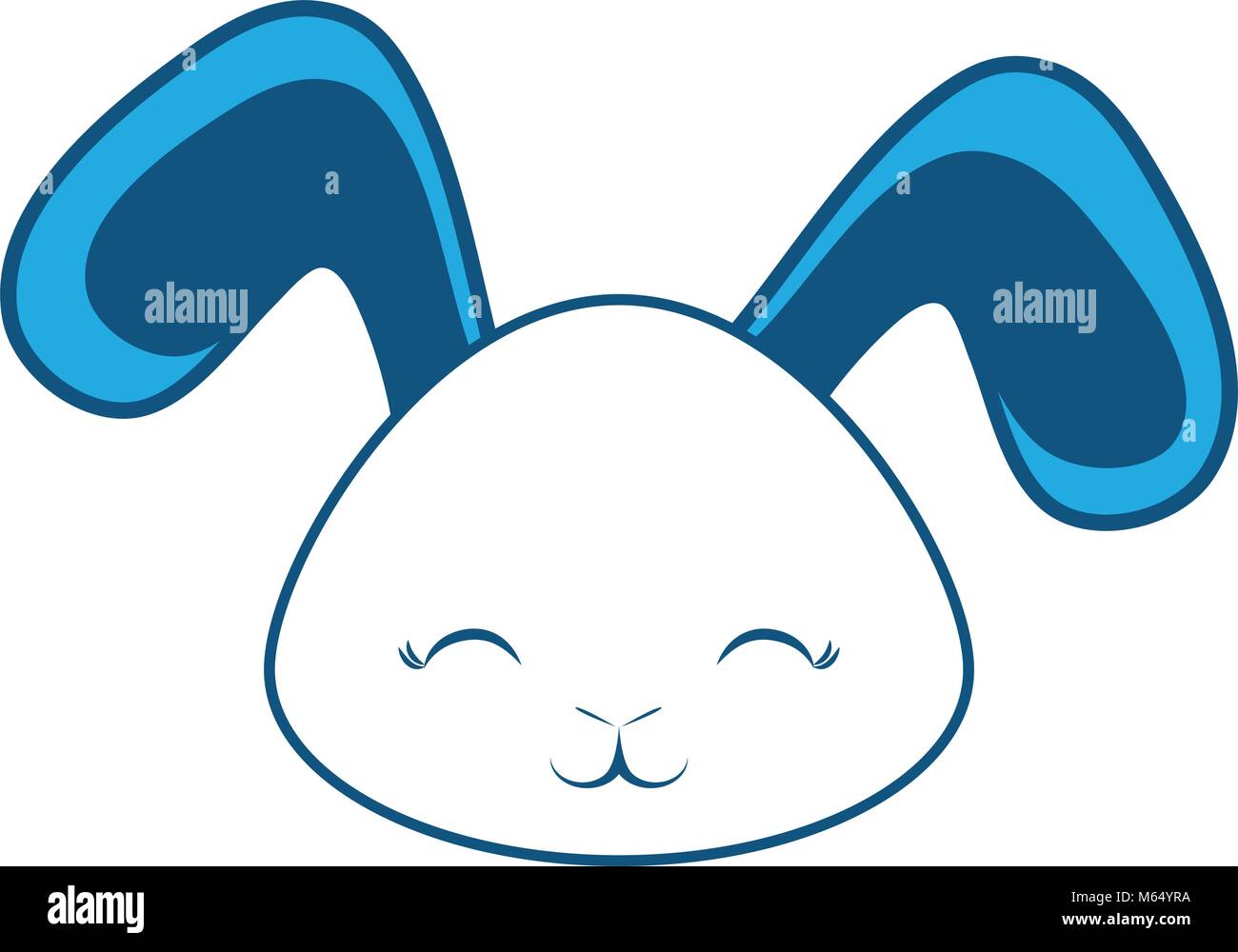 Cute rabbit icon Stock Vector Image & Art - Alamy
