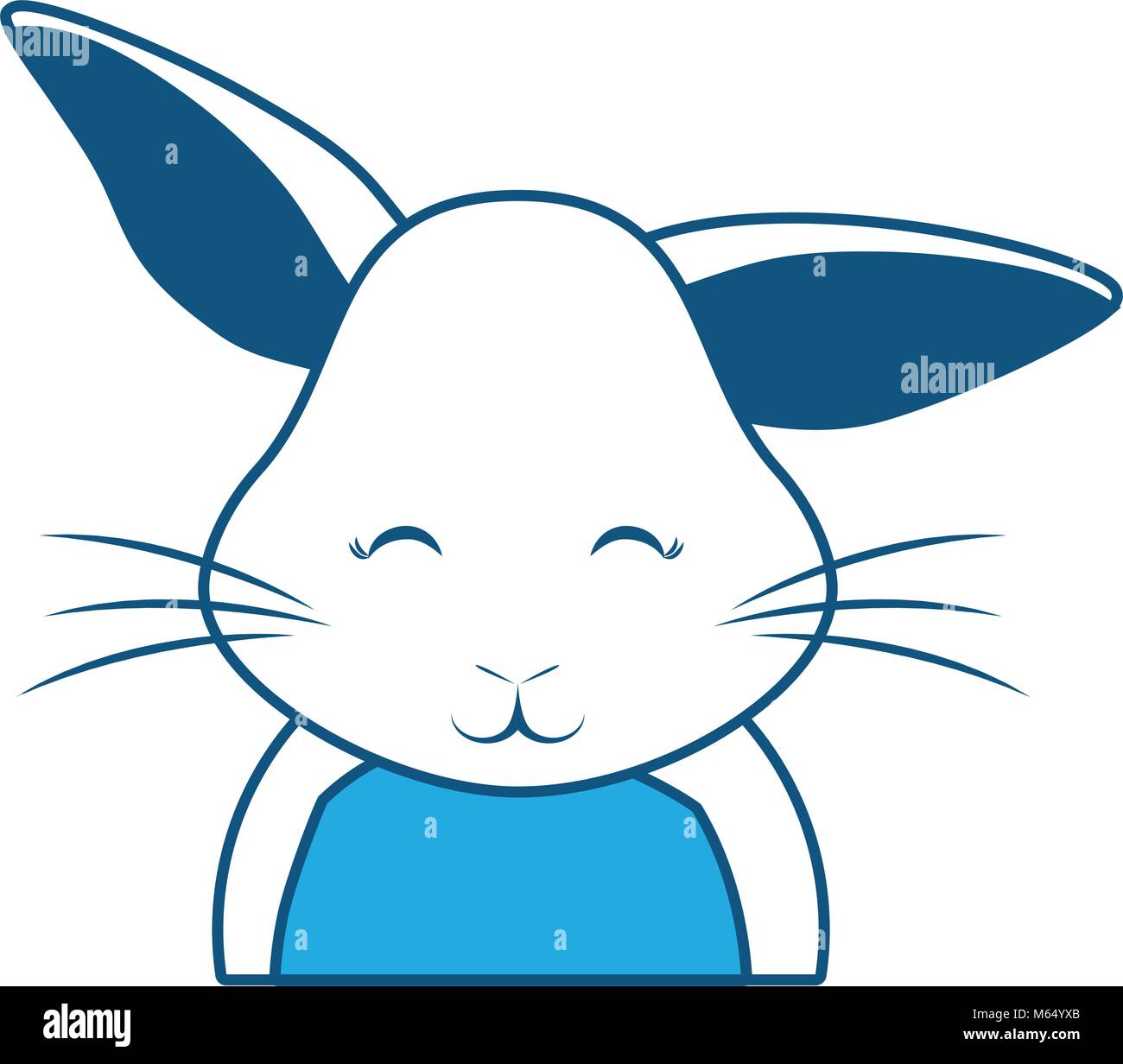 Cute rabbit icon Stock Vector Image & Art - Alamy